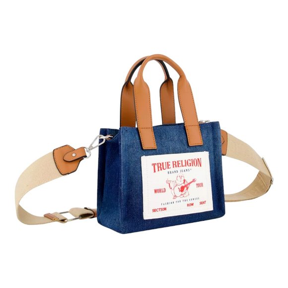 True Religion | Bags | True Religion Tr Mini Denim Tote Bag Purse ...